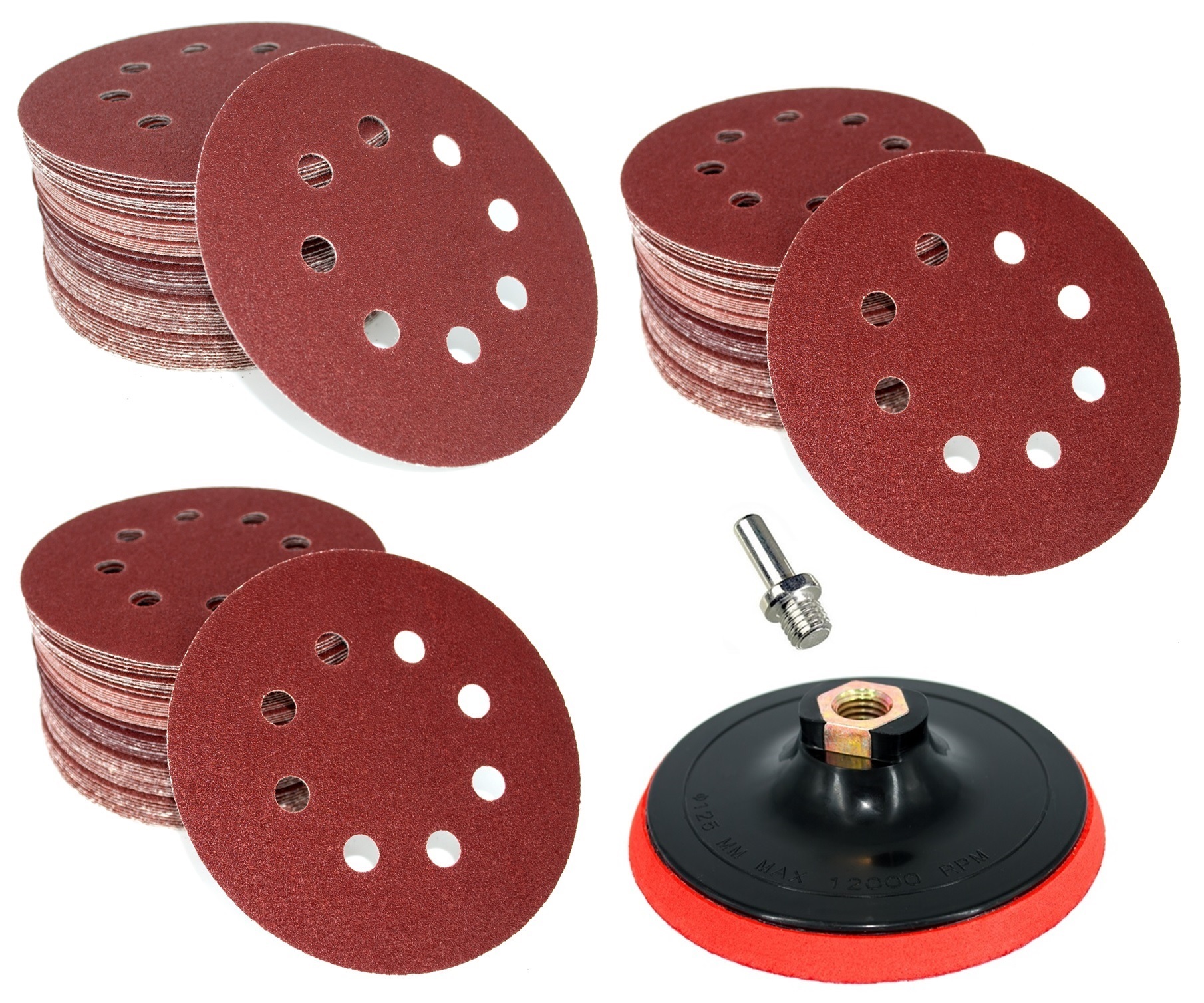 Klett Schleifscheiben 125mm Schleifpapier Set für Winkelschleifer Flex ...